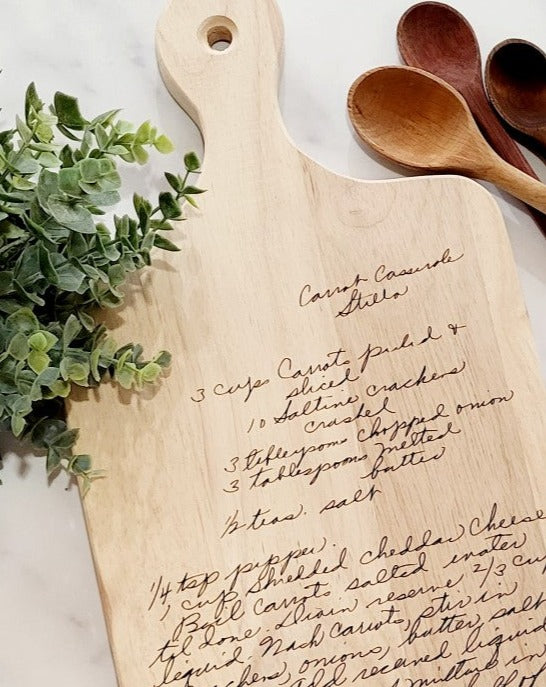 Custom Engraved Recipe Board – Ravens Roost Co